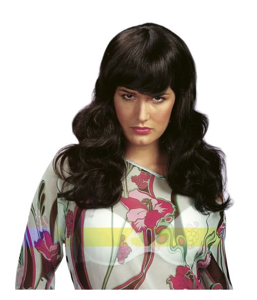 Paryk Sarah, sort - Porto fra kun 39 kr. - Fest & Farver