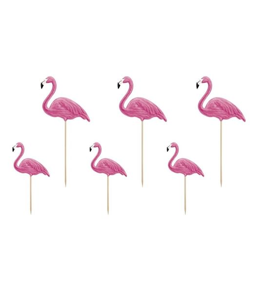 Drinks sticks med flamingoer. - Fest & Farver