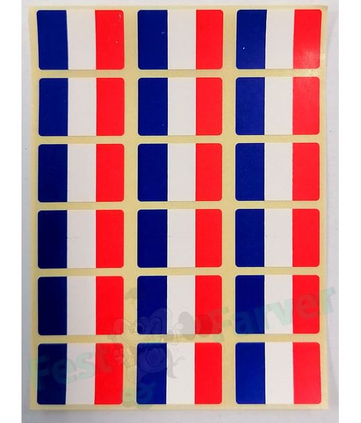 Køb Frankrig flag stickers her. Porto fra 39,00 kr. - Fest & Farver