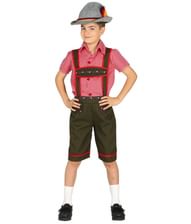 Tyroler kostume til drenge - Køb oktoberfest tøj online - Fest & Farver