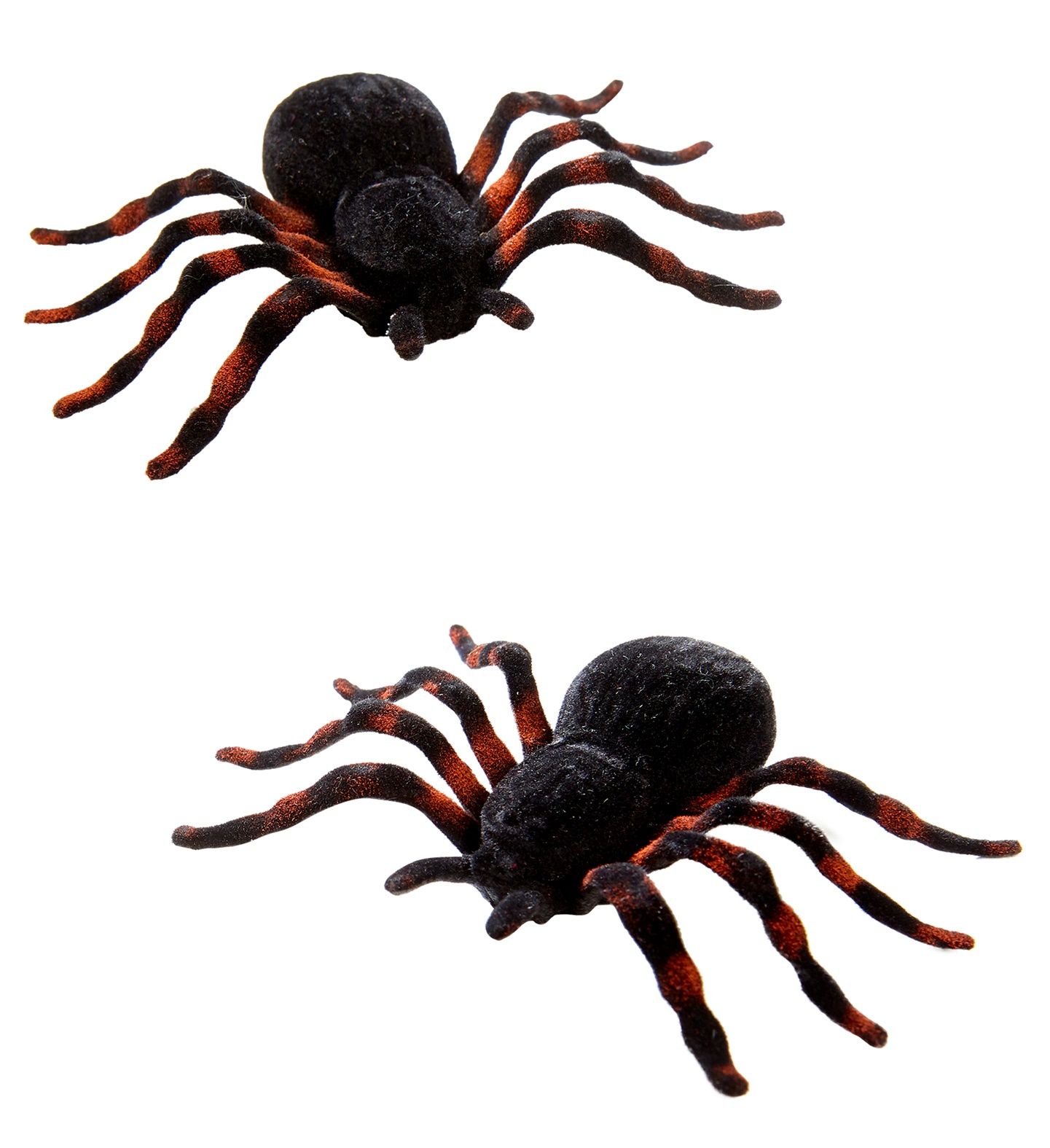 Edderkop med pels til halloween. - Fest & Farver