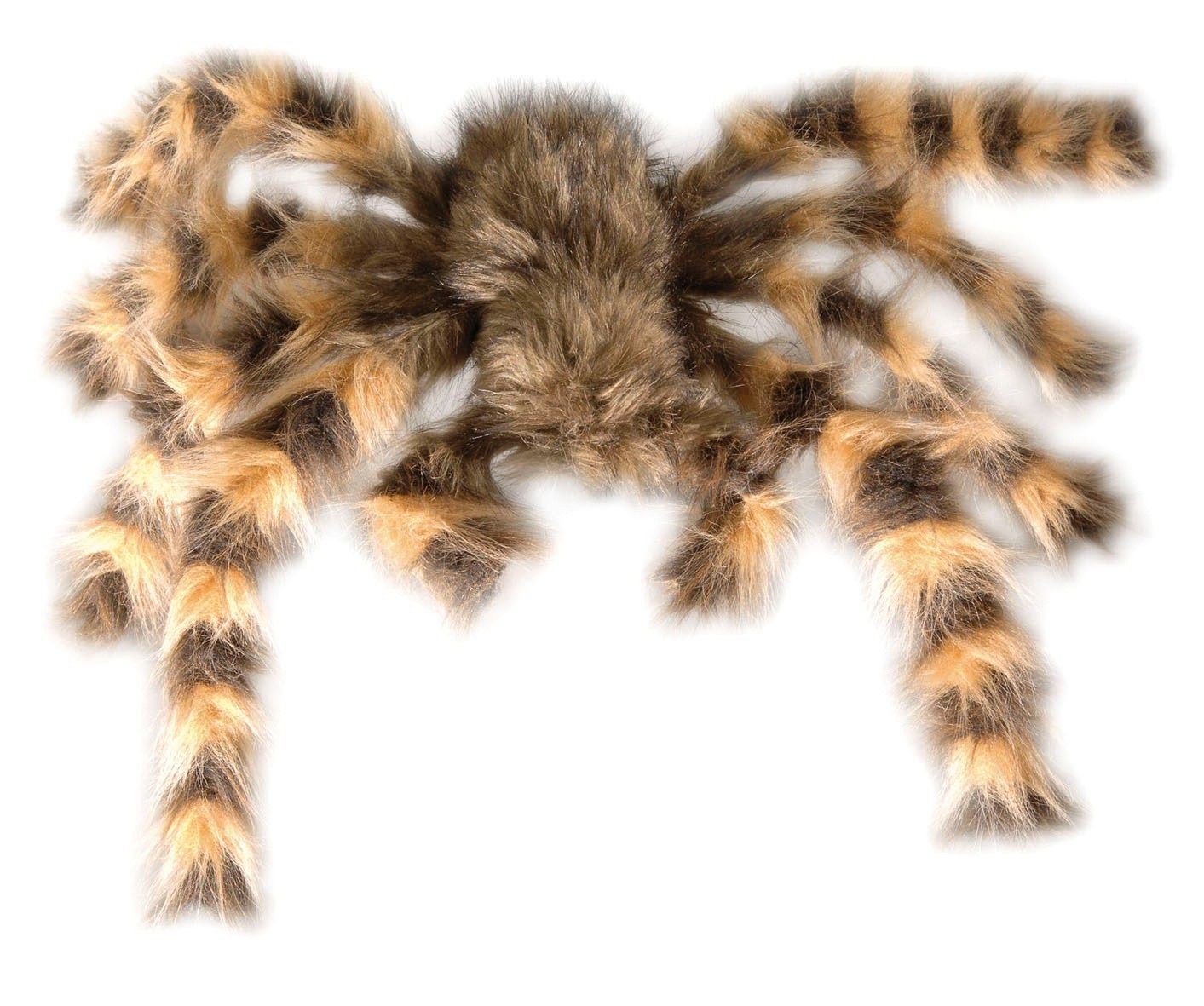 Edderkop med pels til halloween. - Fest & Farver