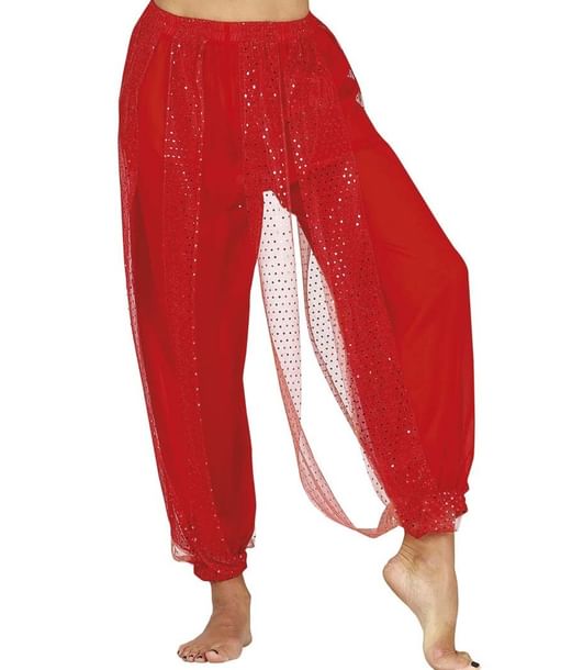 Køb mavedanser bukser med pailletter - Porto fra kun 39 kr - Fest & Farver