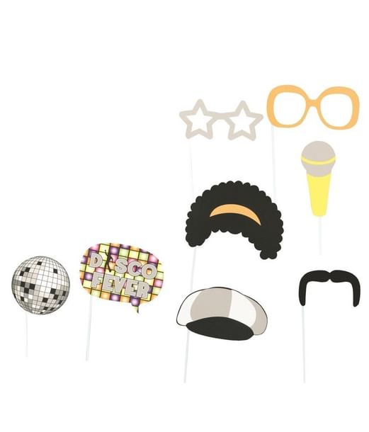 Disko fotosæt med baggrund - Fragt fra kun 39 kr. - Fest & Farver