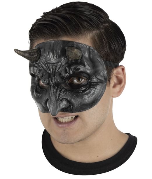 Sort djævel halvmaske - Fragt fra kun 39 kr. - Fest & Farver