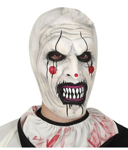 Uhyggelig klovn maske - Forsendelse fra kun 39,00 kr. - Fest & Farver